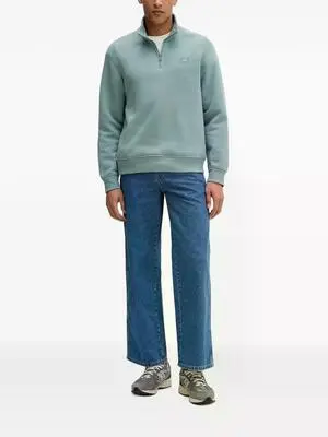 Dickies Oakport Quarter-zip Logo-patch Sweatshirt