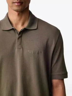 Armani Exchange Logo-detail Short-sleeved Polo Shirt