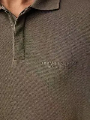 Armani Exchange Logo-detail Short-sleeved Polo Shirt