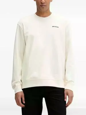 Dickies Logo-embroidered Crew-neck Sweatshirt - Neutrals