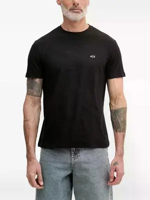 Armani Exchange Textured Logo-print T-shirt