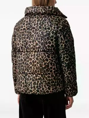 Dkny Leopard-print Puffer Jacket
