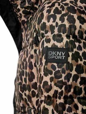 Dkny Leopard-print Puffer Jacket