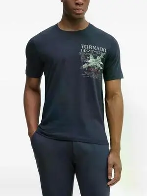 AERONAUTICA MILITARE Graphic-print T-shirt - Blue