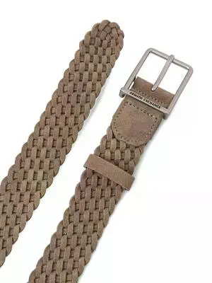 Armani Exchange Braided Suede Belt