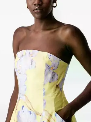 Bardot Karoline Floral-print Strapless Mini Dress