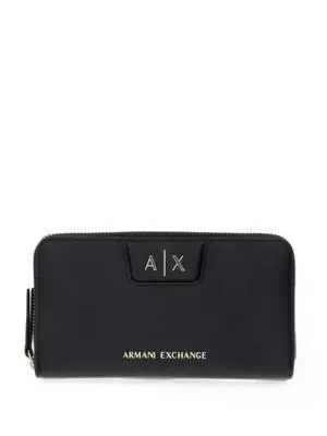 Armani Exchange Logo-plaque Zip-around Wallet