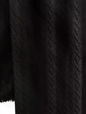 Armani Exchange Monogram Frayed-edge Scarf