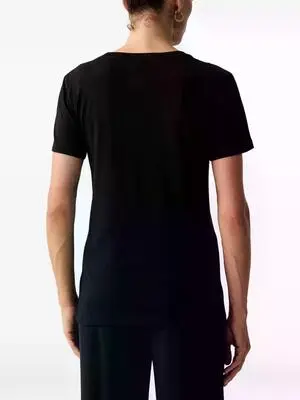 Armani Exchange Logo-embroidered T-shirt