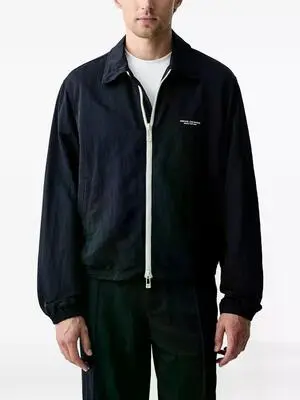 Armani Exchange Logo-print Zip-up Jacket - Blue