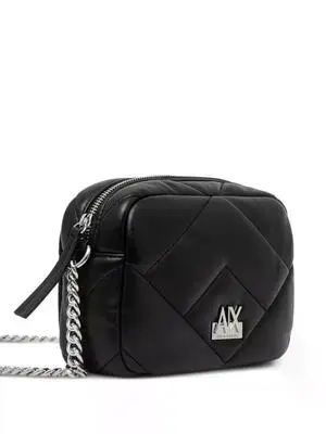 Armani Exchange Quilted Logo-plaque Shoulder Bag