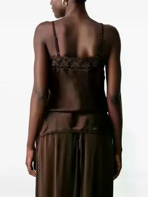 Bardot Bonita Lace-trim Drawstring Top