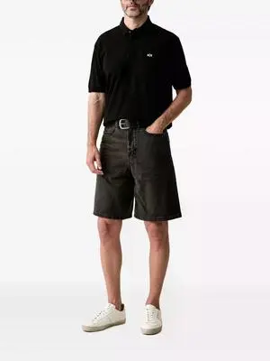 Armani Exchange Logo-print Short-sleeve Polo Shirt