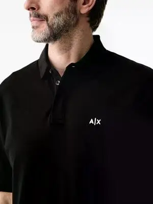 Armani Exchange Logo-print Short-sleeve Polo Shirt