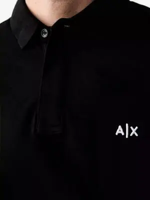 Armani Exchange Logo-print Short-sleeve Polo Shirt