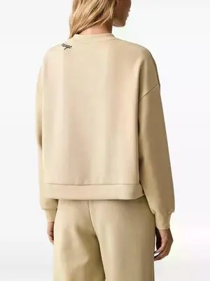 Armani Exchange Logo-embroidered Dropped-shoulder Sweatshirt