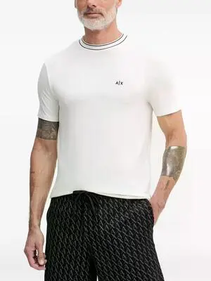 Armani Exchange Logo-print Contrast-trim T-shirt