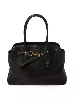 Miu Miu Adventure Logo-embossed Buckled Shoulder Bag