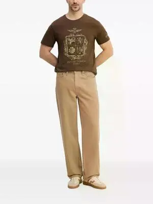 AERONAUTICA MILITARE Graphic-print T-shirt - Brown