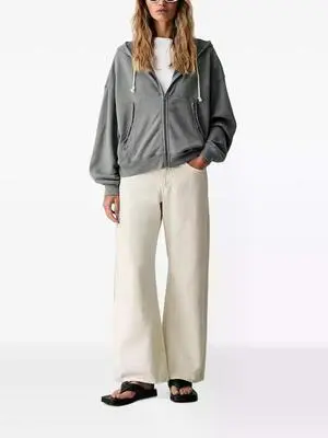 American Vintage Zip-up Drawstring Hoodie
