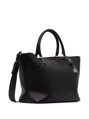Armani Exchange Logo-plaque Pebbled Tote Bag