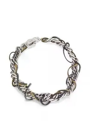 JEAN PAUL GAULTIER Zip-detail Chain Necklace - Silver