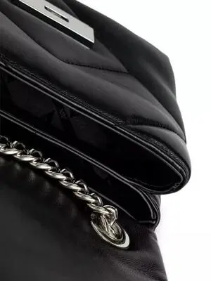 Armani Exchange Mini Quilted Logo-plaque Shoulder Bag