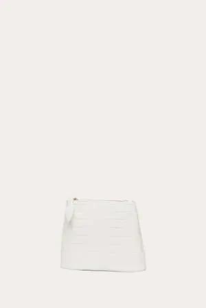 LIFFNER Zip Clutch Croc