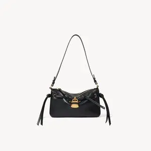 Chloé Mini Paddington Sling Pouch With Strap In Soft Leather