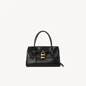 Chloé Small Paddington Sling Top-handle Bag In Soft Leather - Black