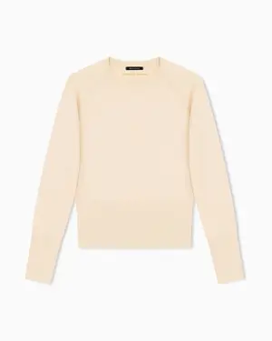 Armani Exchange Regular Fit Pullover In Metallic Recycled Viscose Knit - Gold