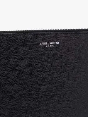 Saint Laurent Leather Clutch