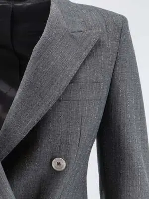 Tagliatore Parigi Stretch Virgin Wool Suit With Pinstripe Effect
