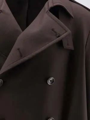 Tagliatore Water Repellent Virgin Wool Trench Coat