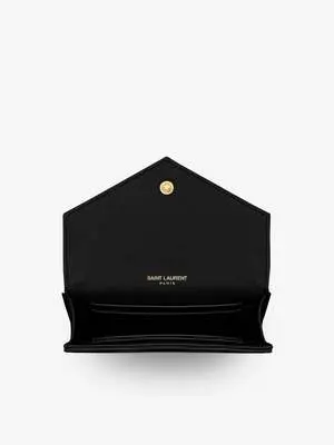 Saint Laurent Cassandre Matalassé Leather Wallet