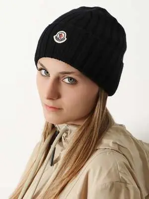 Moncler Ribbed Wool Beanie