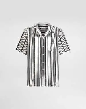Dolce & Gabbana Silk Shirt With Tie Shirts - Print