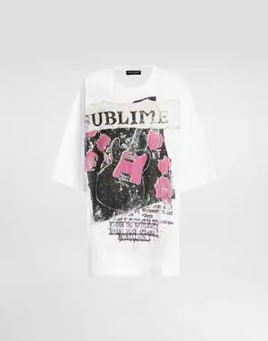 Dolce & Gabbana Jersey T-shirt With Print T-shirts And Sweatshirts Multi-colored - Multicolor