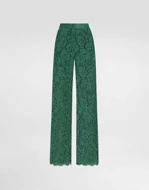Dolce & Gabbana Cordonetto Lace Trousers Pants And Shorts - Green