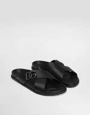 Dolce & Gabbana Calfskin Sandal Sandals And Slides