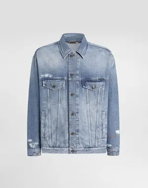 Dolce & Gabbana Denim Jacket Denim Multi-colored