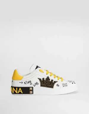Dolce & Gabbana Portofino Nappa Calfskin Sneakers Sneakers - Multicolor