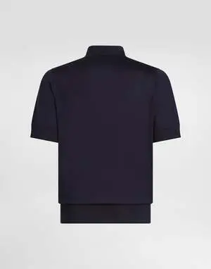 Dolce & Gabbana Silk Polo Shirt Sweaters And Cardigans