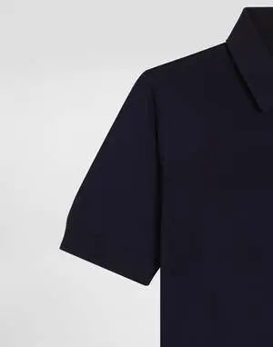 Dolce & Gabbana Silk Polo Shirt Sweaters And Cardigans