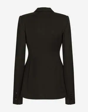 Dolce & Gabbana Double-breasted Woolen Jacket With Side Vents Blazers