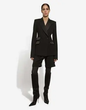Dolce & Gabbana Double-breasted Woolen Jacket With Side Vents Blazers