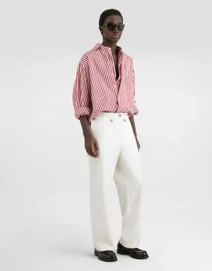 Dolce & Gabbana Striped Poplin Shirt Shirts
