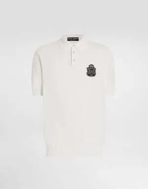 Dolce & Gabbana Cotton Polo Shirt Sweaters And Cardigans - White