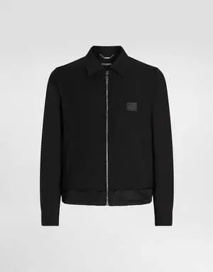 Dolce & Gabbana Wool Canvas Jacket Coats And Jackets