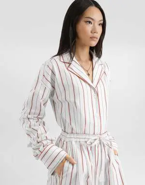 Dolce & Gabbana Striped Poplin Shirt Shirts And Tops Multi-colored